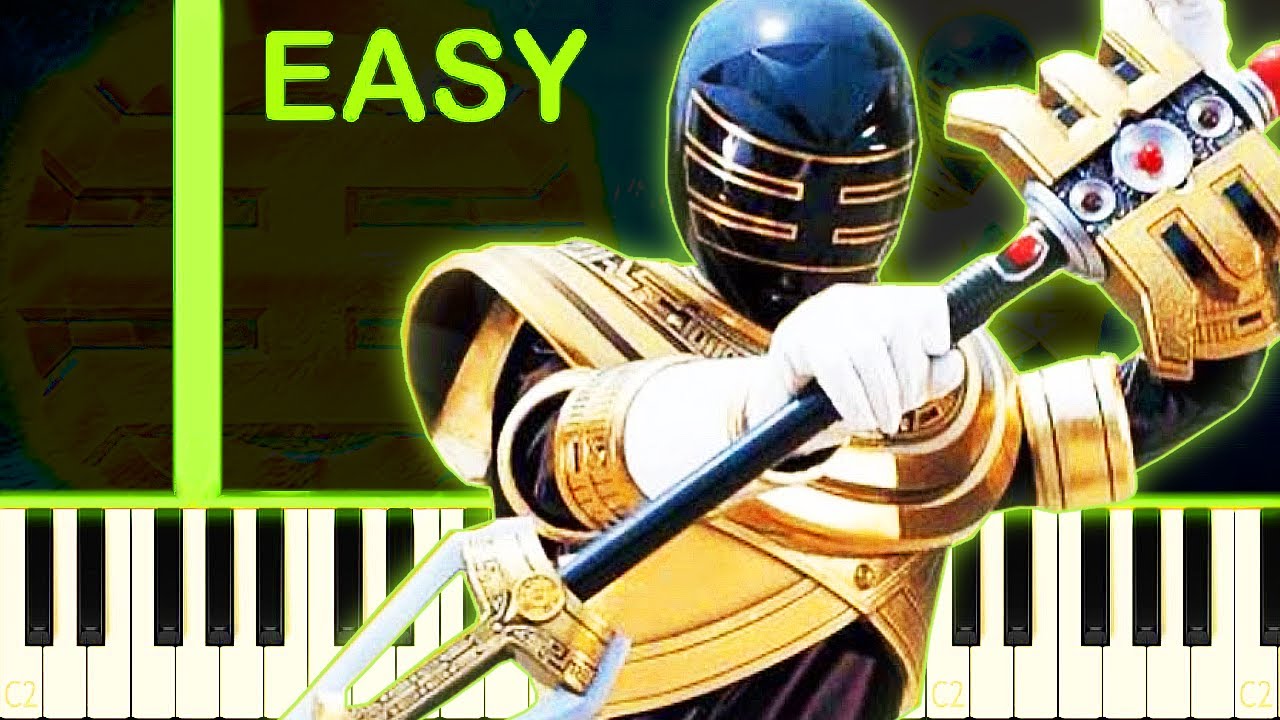GOLD RANGER THEME | Power Rangers Zeo - EASY Piano Tutorial - YouTube