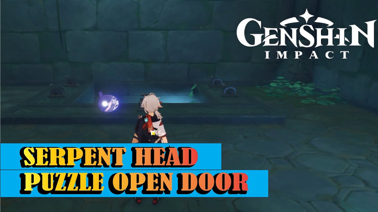 Serpent Head Puzzle Open Door Genshin Impact - YouTube