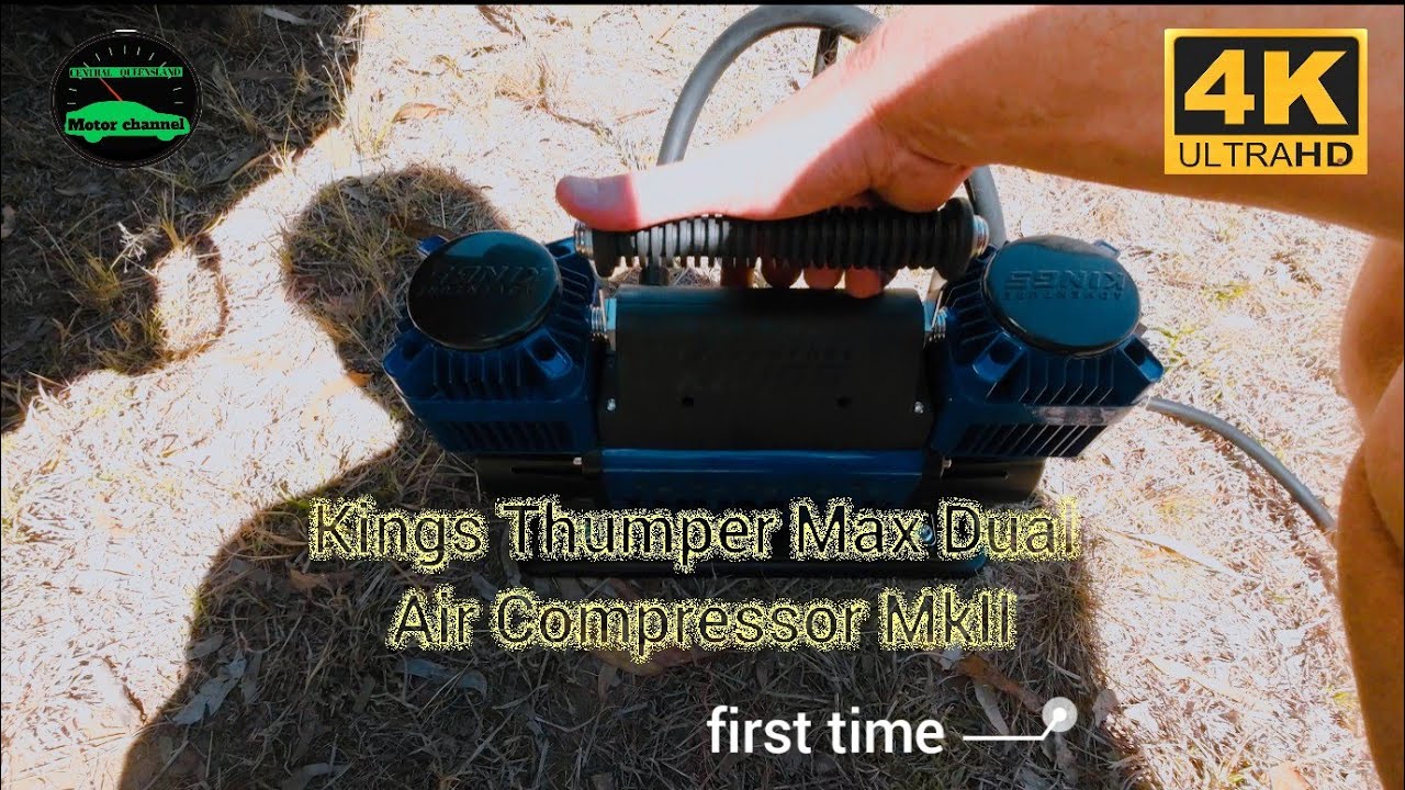 Kings Thumper Max Dual Air Compressor MkII first time using it - YouTube