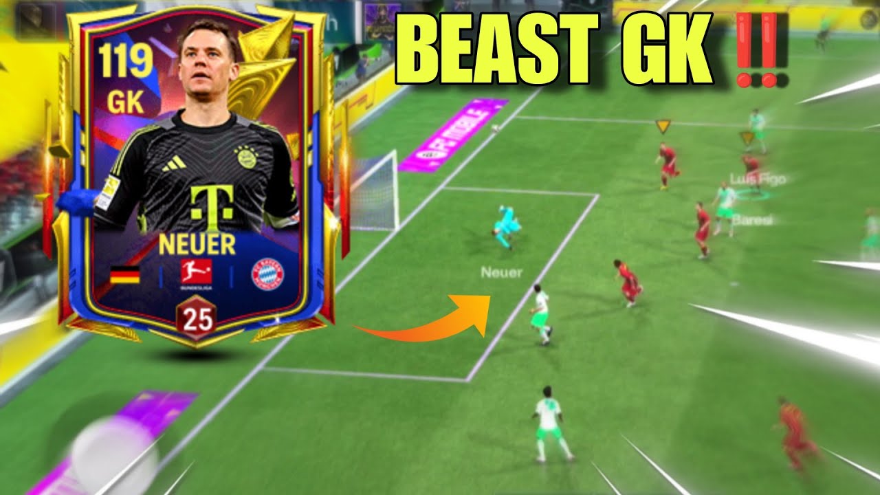 115 NEUER is Unstoppable 🔥 Best GK IN FC MOBILE || NEUER FC MOBILE ...
