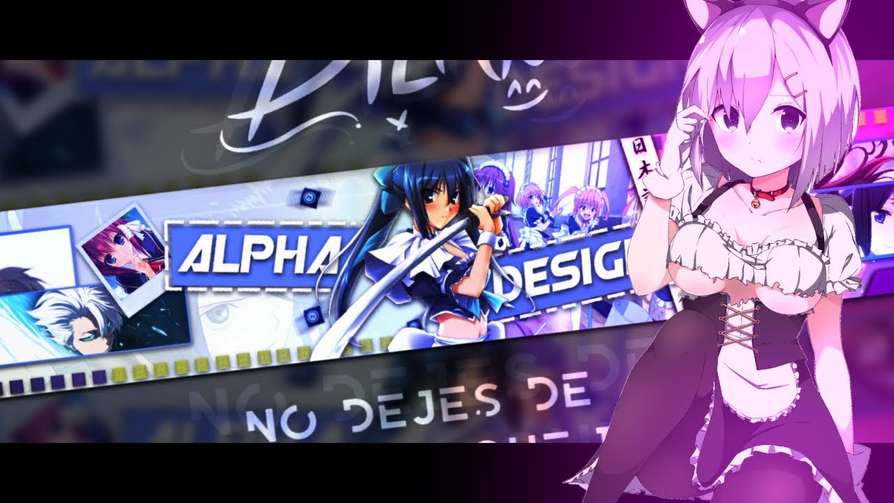 SPEED ART || BANNER PARA EL CLAN ALPHA DESIGNS [ PS TOUCH \ ANDROID ...