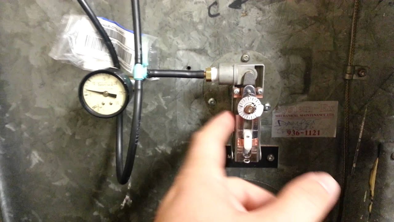 Old fan room with pneumatic controls - YouTube