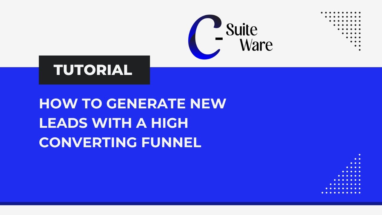 How to Generate New Leads with a High Converting Funnel - YouTube
