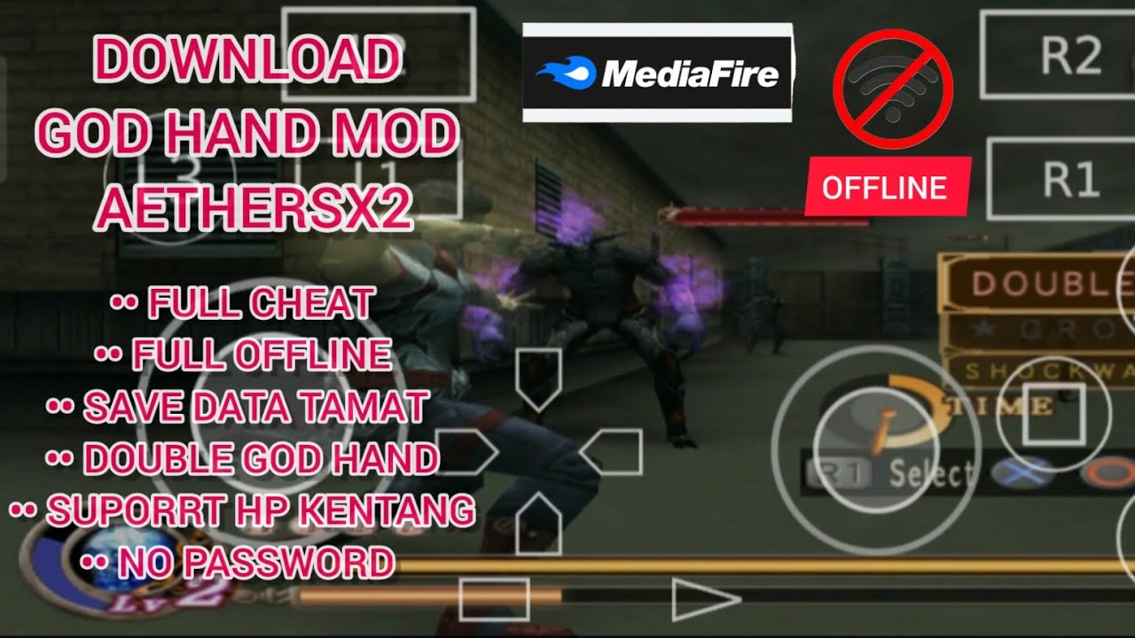 DOWNLOAD God Hand Mod Full cheat + save data tamat AETHERSX2 Android ...