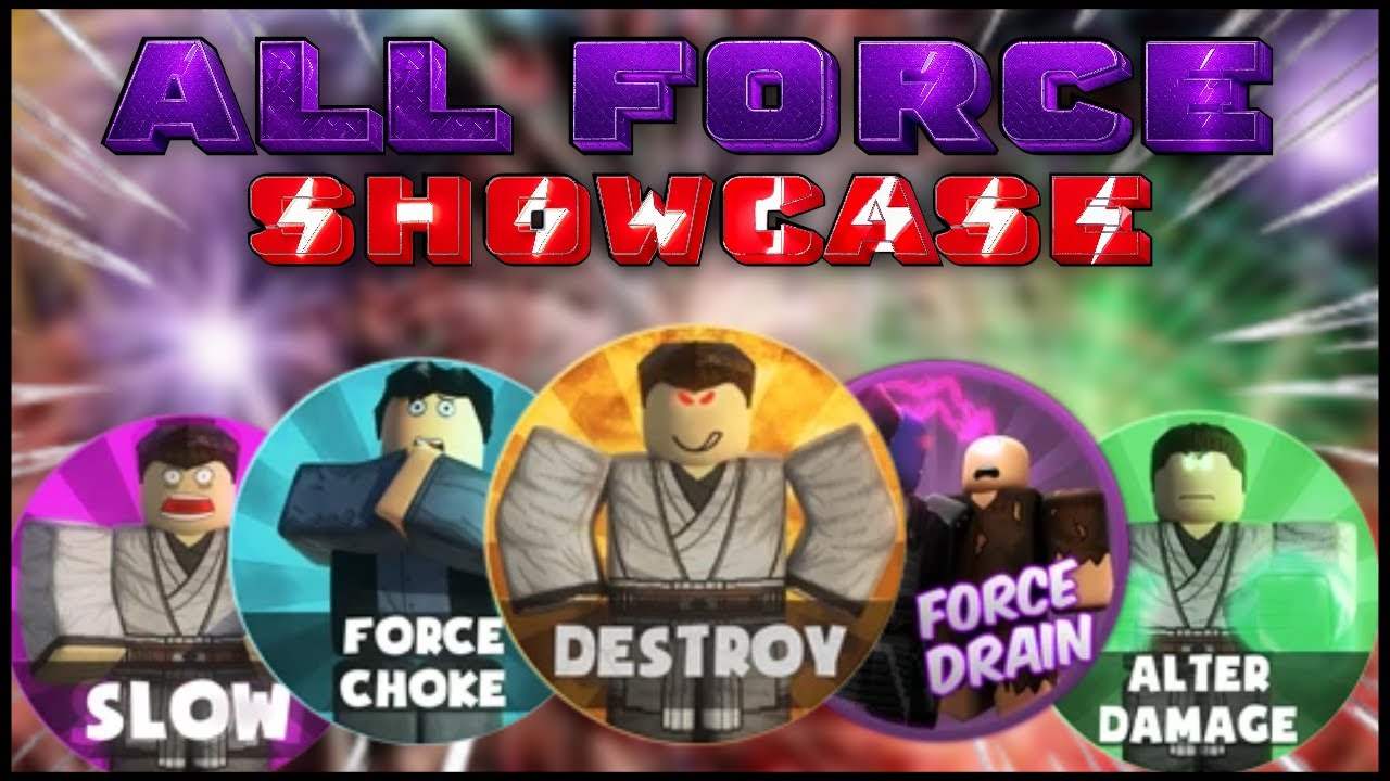All Force Powers Showcase & Review! | Roblox Coruscant Roleplay - YouTube