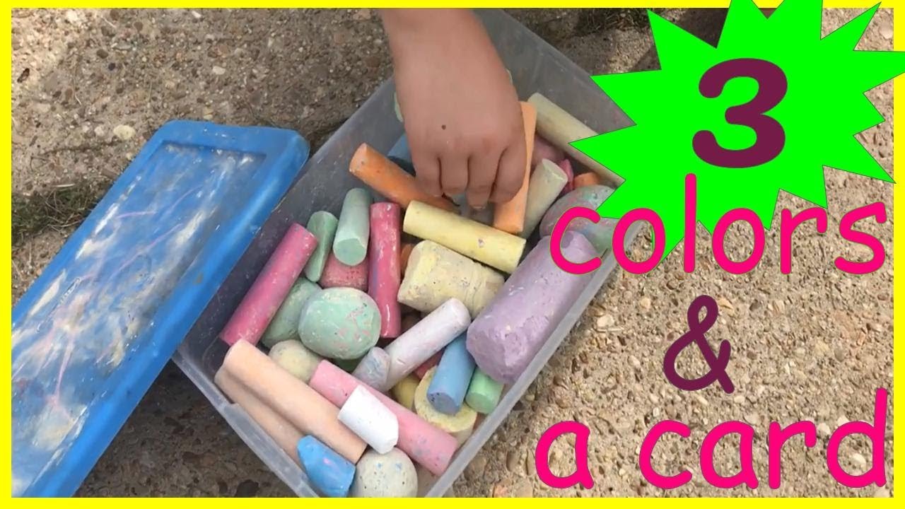 3 Color /Chalk Challenge/ How does she do??/ So Sassy Lexi - YouTube