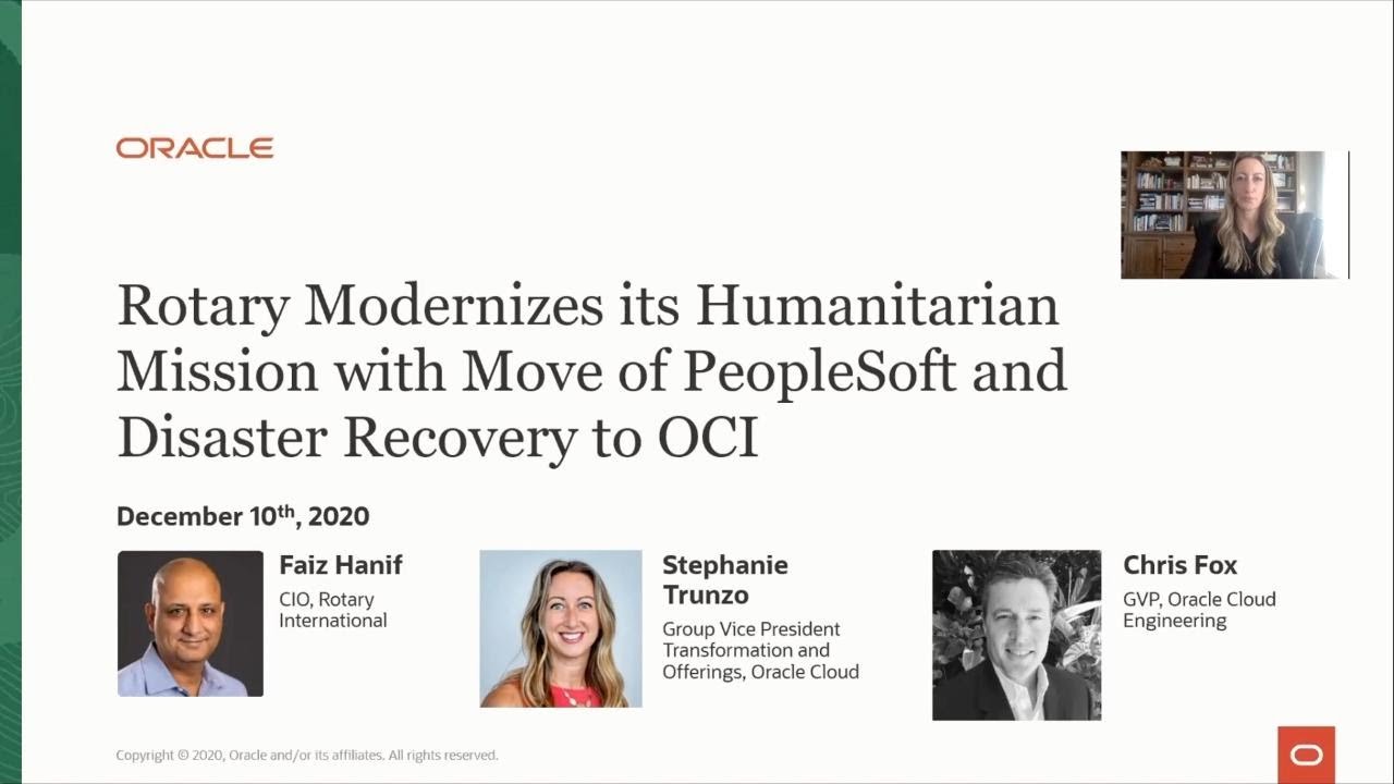Rotary Modernizes Humanitarian Mission with Move to Oracle Cloud - YouTube