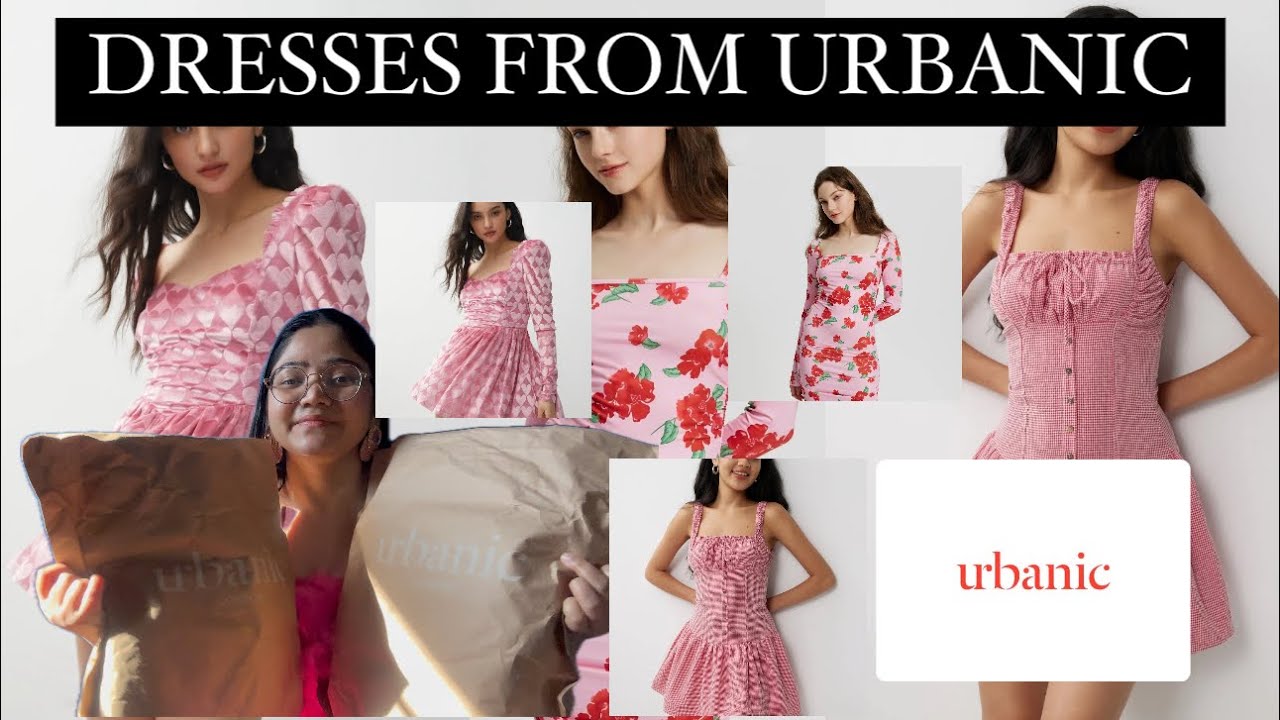 DRESSES FROM URBANIC || URBANIC HAUL || ALL PINK || URBANIC DRESSES ...