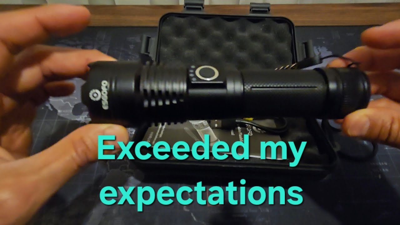 Esgofo Super Bright Flash light Review - YouTube