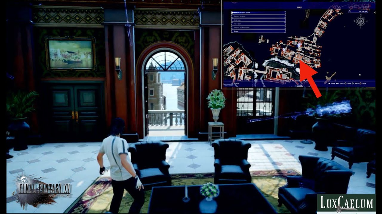 Altissia Cutscene Room LOCATION FFXV MAP BREAK PS5 4k #ffxv # ...