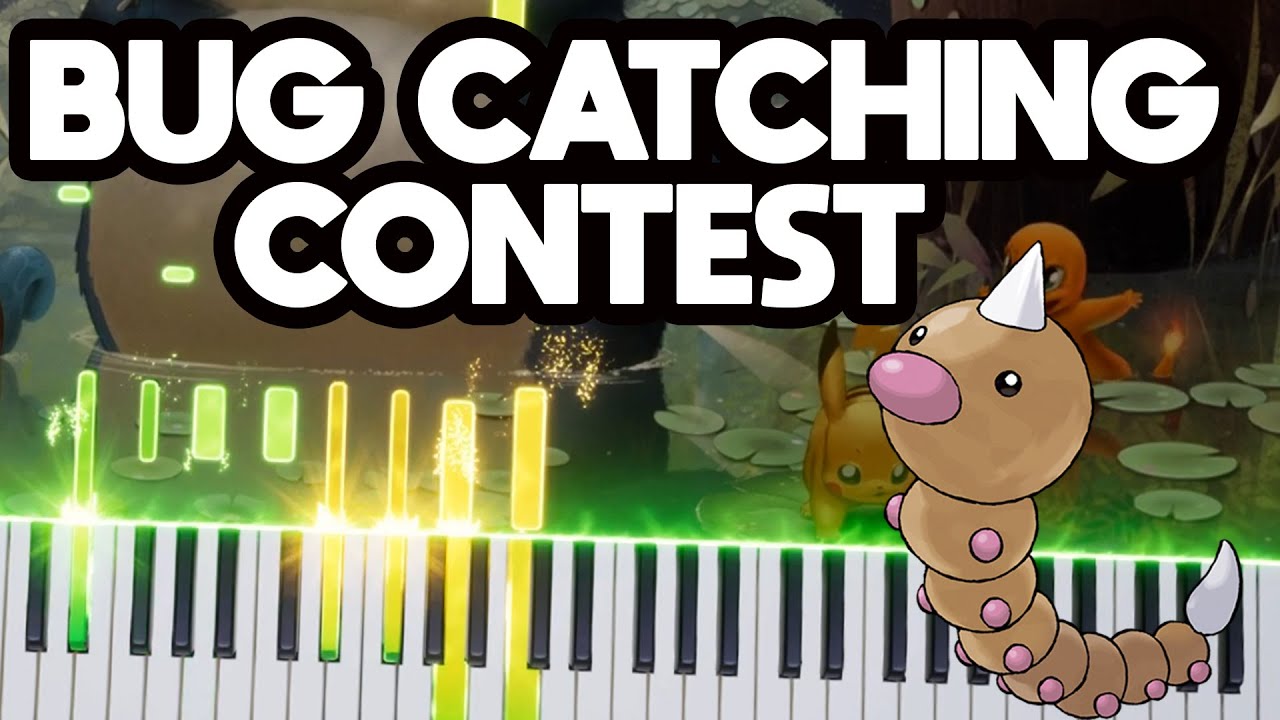 Pokemon Gold & Silver - Bug Catching Contest (Piano) - YouTube