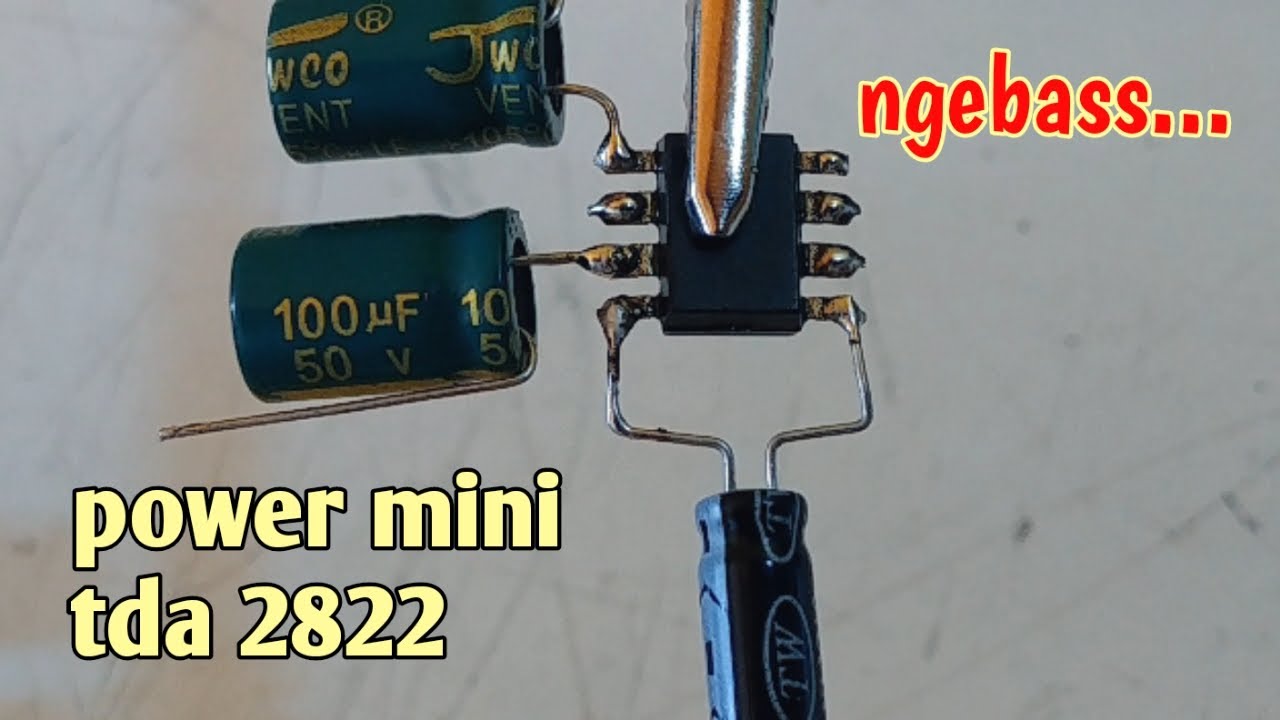 power mini tda 2822 - YouTube