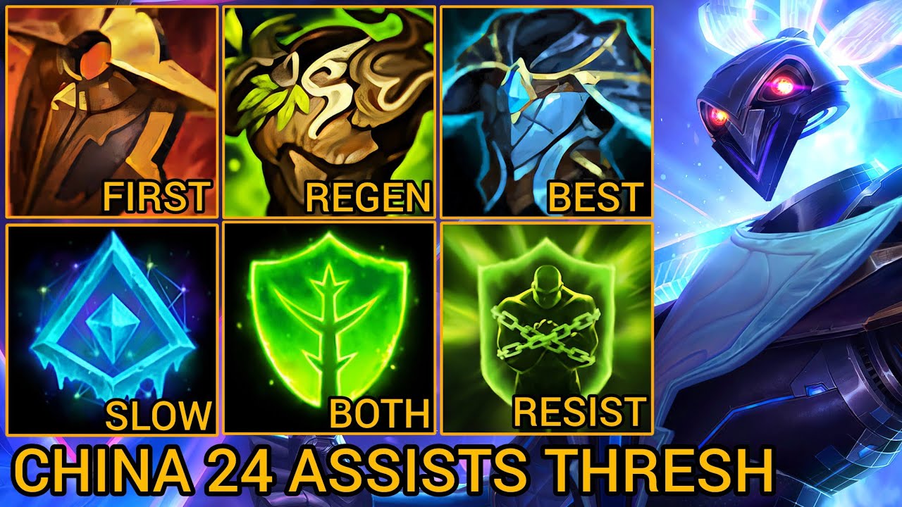 Thresh - Support Wild Rift China Server High Elo Tier Top 1 Gameplay ...