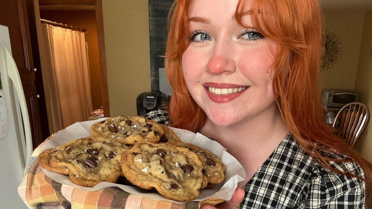 ASMR Baking Chocolate Chip Cookies From Scratch (Close Whispered ...