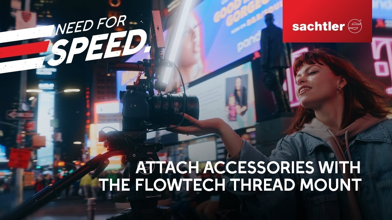 Fissare gli accessori con l'attacco filettato Sachtler flowtech - YouTube