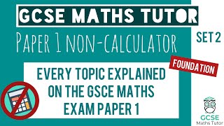 US Every Topic On The Paper 1 Gcse Maths Exam May 2023 Higher Set 1 ...