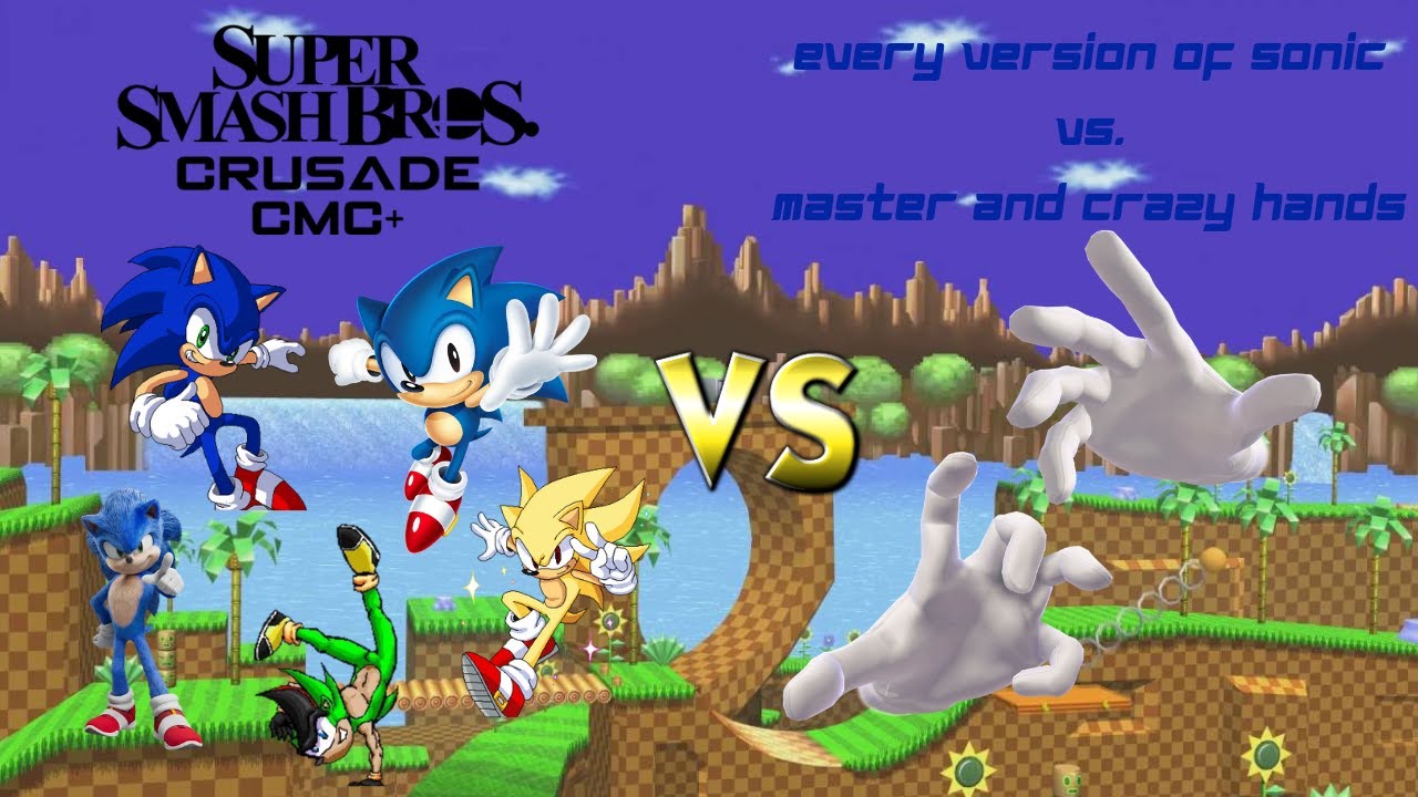 Super Smash Bros. Crusade CMC+ V7 - Every Version of Sonic VS. Master ...