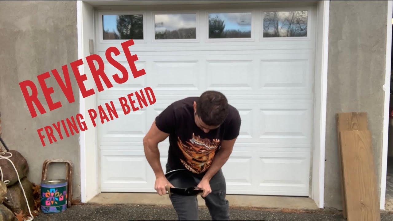 Turning a frying pan into a turkey, reverse frying pan bend- feats of ...