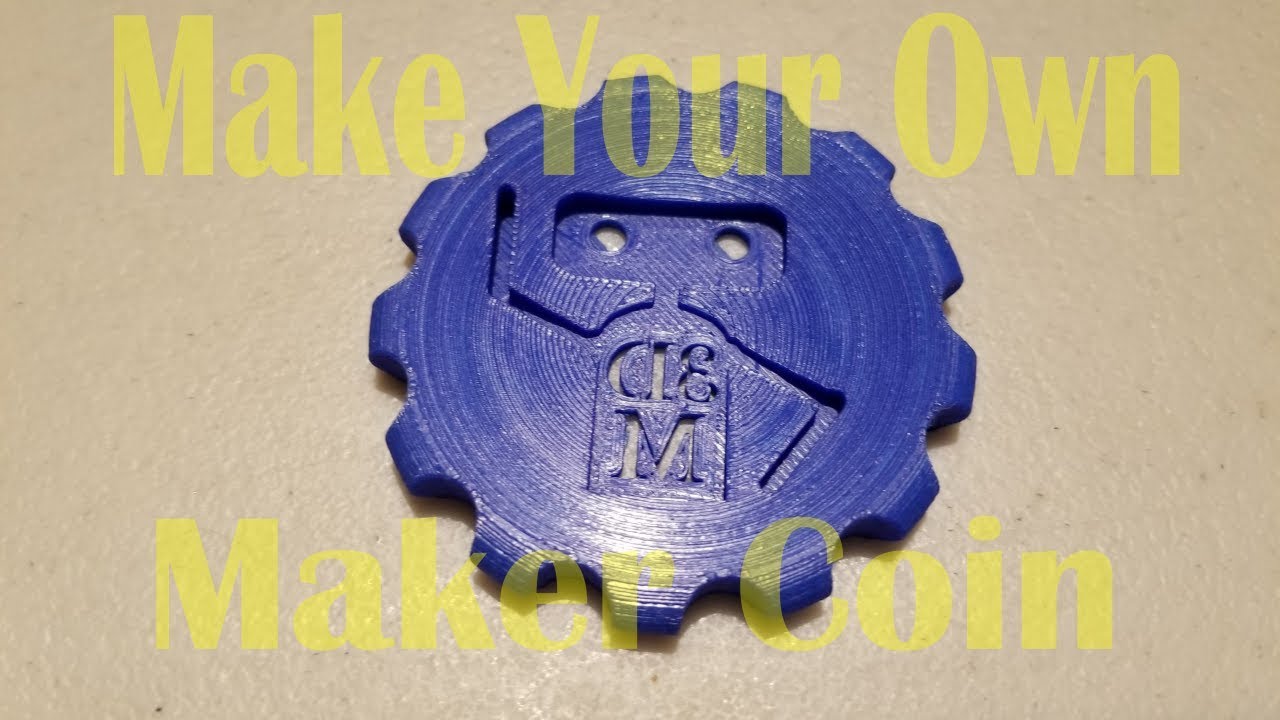 How to make your own maker coin in Fusion 360 - YouTube