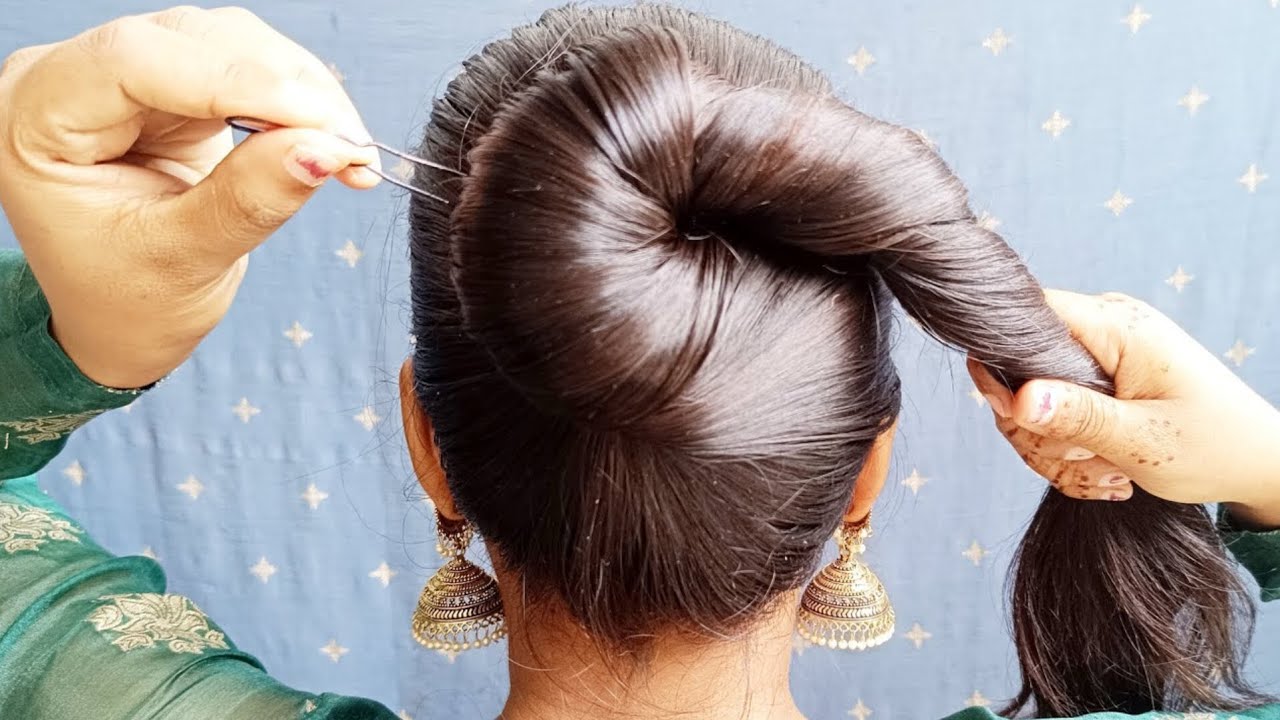 Self-made! 🎀 Juda Hairstyle For Women Hair | Everyday Different Easy ...