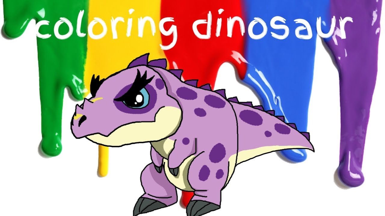 Learn how to draw and color a MEGALOSAURUS using crayon & oil pastel ...