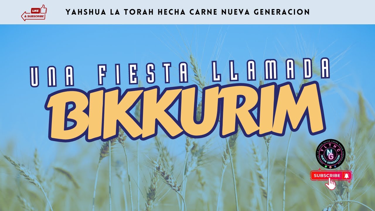 🔵 UNA FIESTA LLAMADA BIKKURIM - Yahshua la Torah Hecha Carne Nueva ...