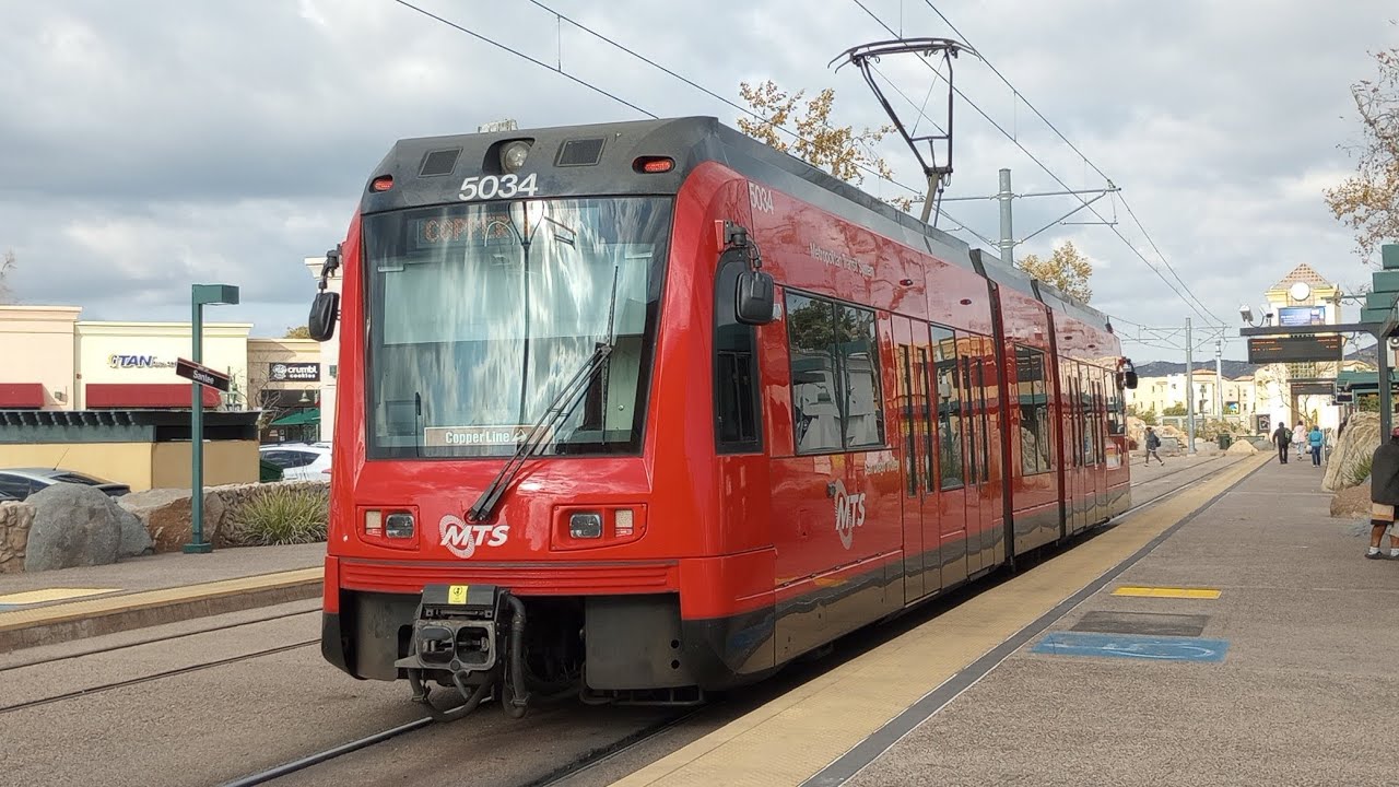San Diego Trolley Ride Copper Line (El Cajon - Santee) - YouTube