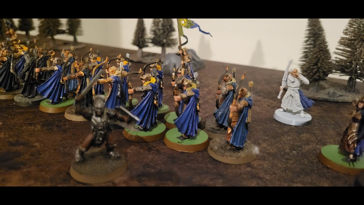 MESBG battle report. Haldir's elves against uruk-hai with sword and ...