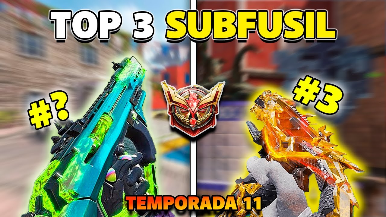 TOP 3 MEJORES Subfusiles META en COD Mobile Temporada 11 - YouTube