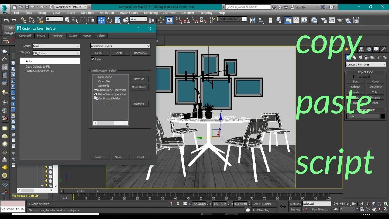 how to copy and selection method in autodest 3ds Max - YouTube