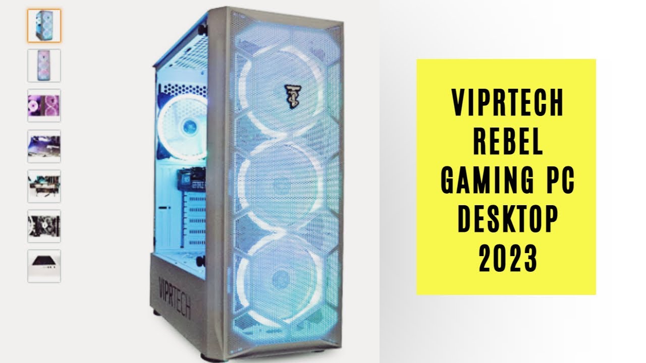 ViprTech Rebel AMD RTX 3050 White ( Pre-Built Pc 2023 ) - YouTube
