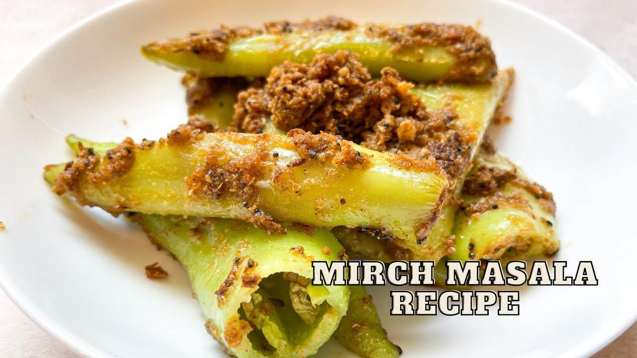 Mirch Masala Recipe | Fried Green Chilli | Hari Mirch Fry With Besan ...