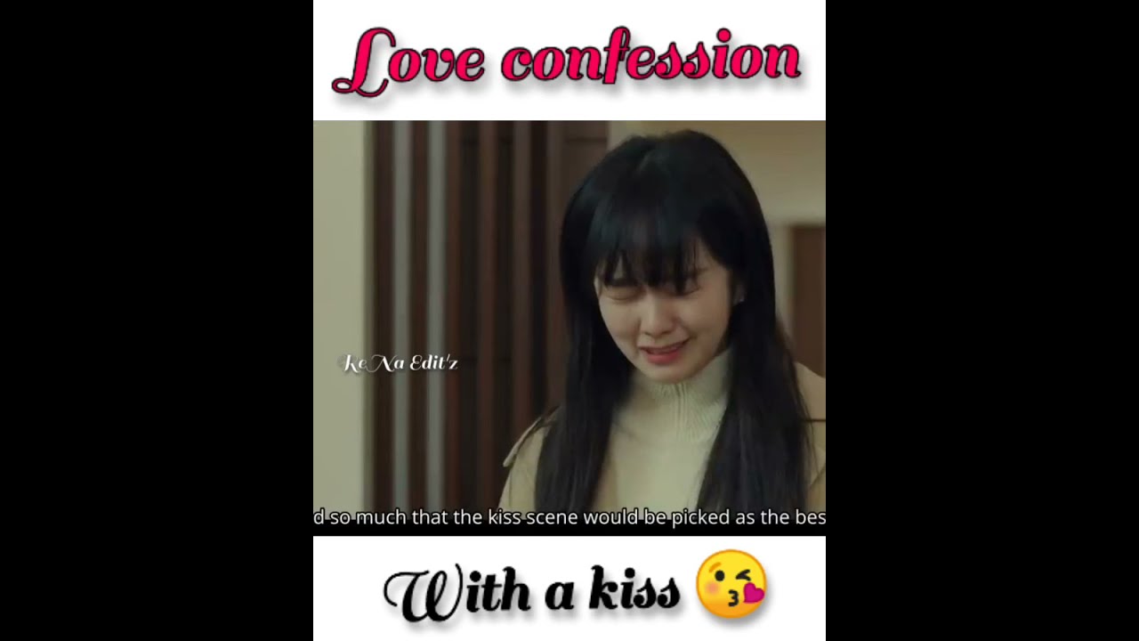 Love confession 💜 with a kiss 😘/ Imitation Drama/ #shorts - YouTube