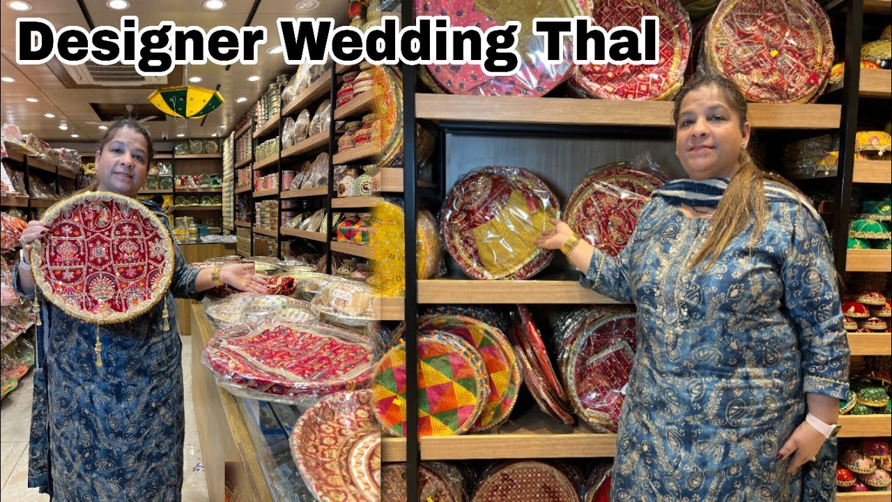 Shagun thal, pooja thal, all type of designer thal available || Laljees ...