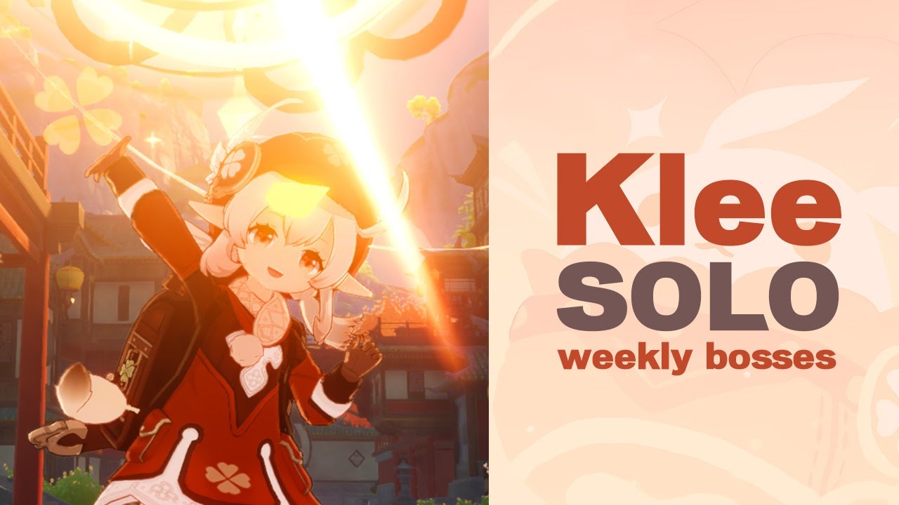#GenshinImpact #Klee Klee Solo Weekly Bosses LV90 | C0 | No food/buff ...