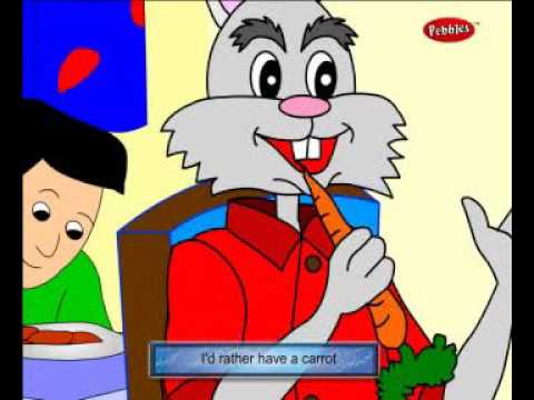 Animated Nursery Rhyme in English | Hello! Mr. Bunny Rabbit - YouTube