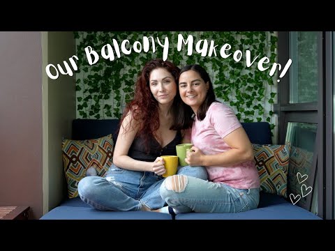 Condo Balcony Makeover | Home Decorating Vlog | MARRIED LESBIAN COUPLE | Lez See the World