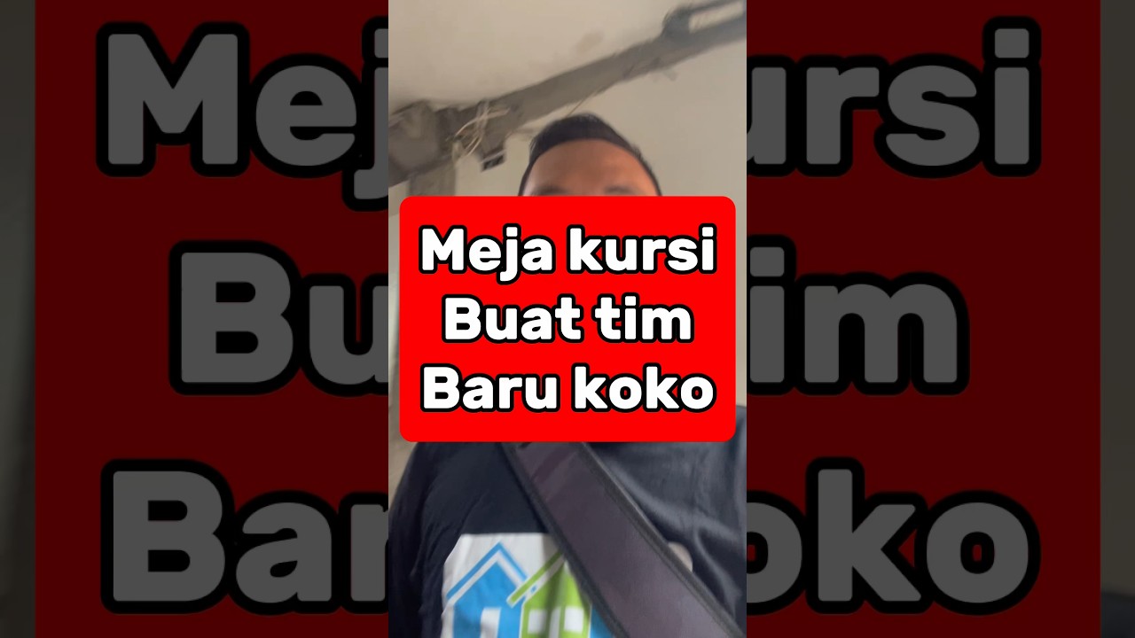 Meja kursi buat tim baru koko - YouTube