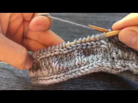 How to Knit an Estonian or Lateral Braid - YouTube