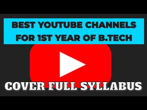 🛑 Best YouTube channels and Books for 1st year of BTECH 🤯| MAKAUT ...