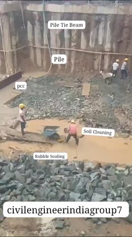 Soil, Mud removing, Rubble Soling work #building #construction #rubble ...