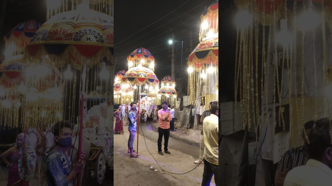 LION LIGHTING @NEW double Chatri LIGHTS @ jagadhgiri gutta 8125830020 ...