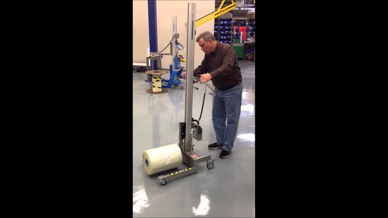Large Spool Handling with Core Probe - YouTube