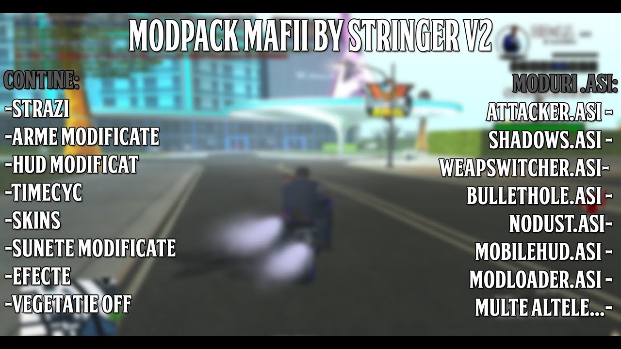 [SA:MP] MODPACK MAFII by STRINGER v2 [MODPACK GANGSTER] - YouTube