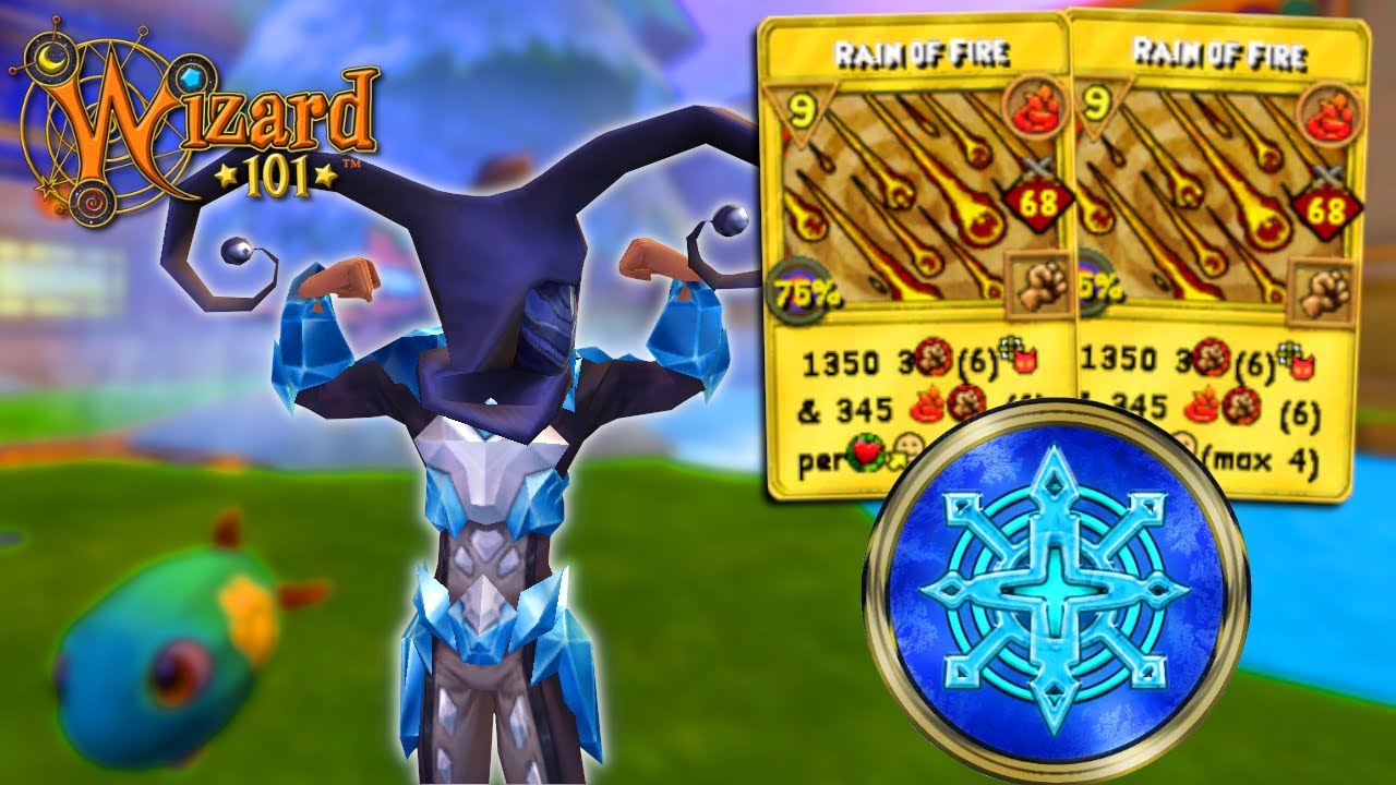 Wizard101 Ice PvP: MAX VALUE Rain Of Fire On An ICE! - YouTube