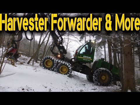 John Deere 1270D Harvester - YouTube