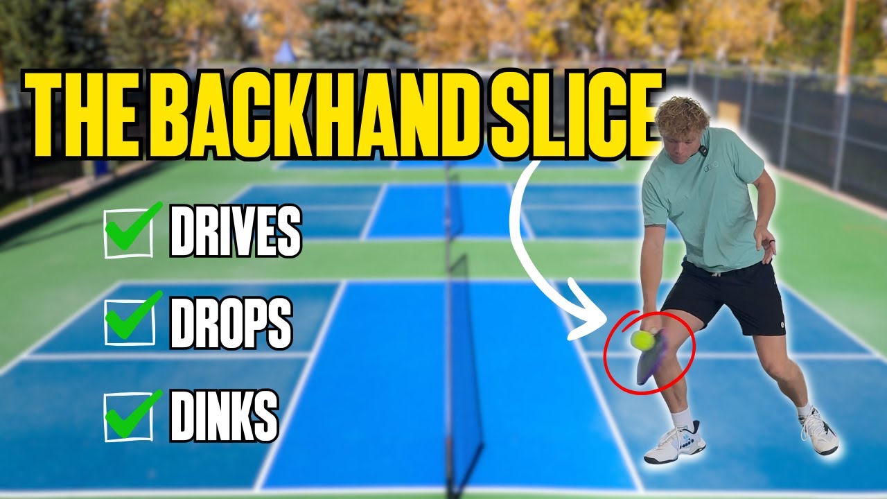 Pickleball Strategy: 3 ESSENTIAL Backhand Slice Shots - YouTube