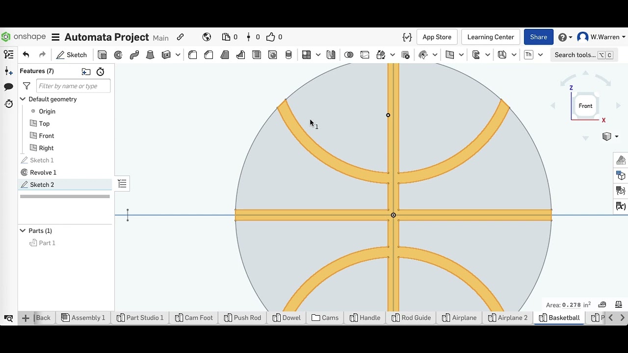 Basketball in CAD - YouTube