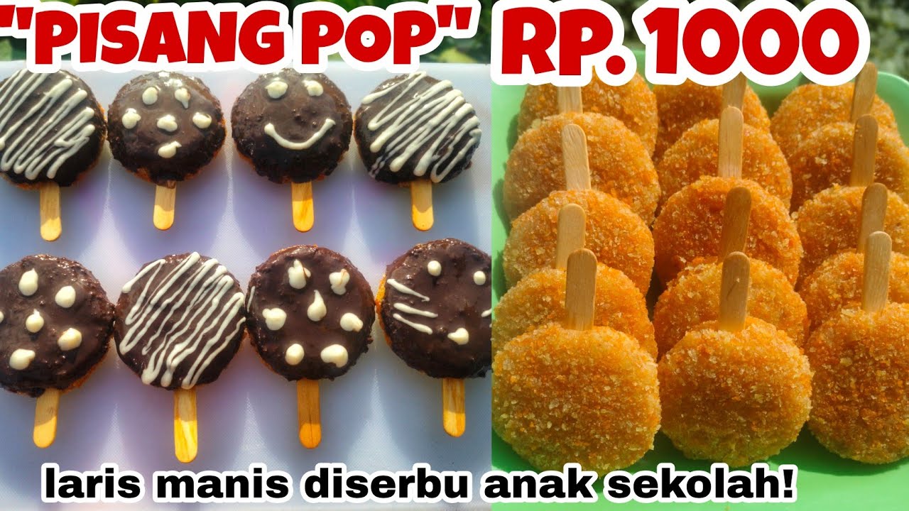 BAWA KE SEKOLAH LARIS BANGET‼️ IDE JUALAN KEKINIAN "PISANG POP' - YouTube