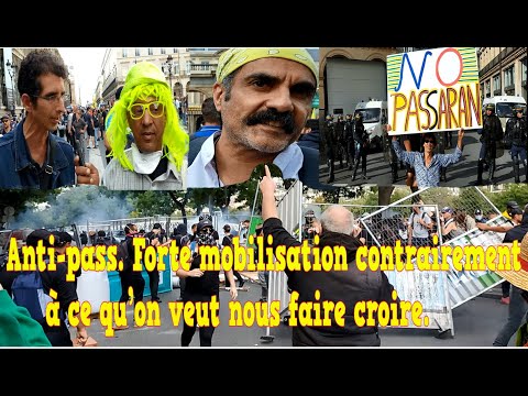 Manif anti-pass. Forte mobilisation contrairement à ce qu’on veut nous ...